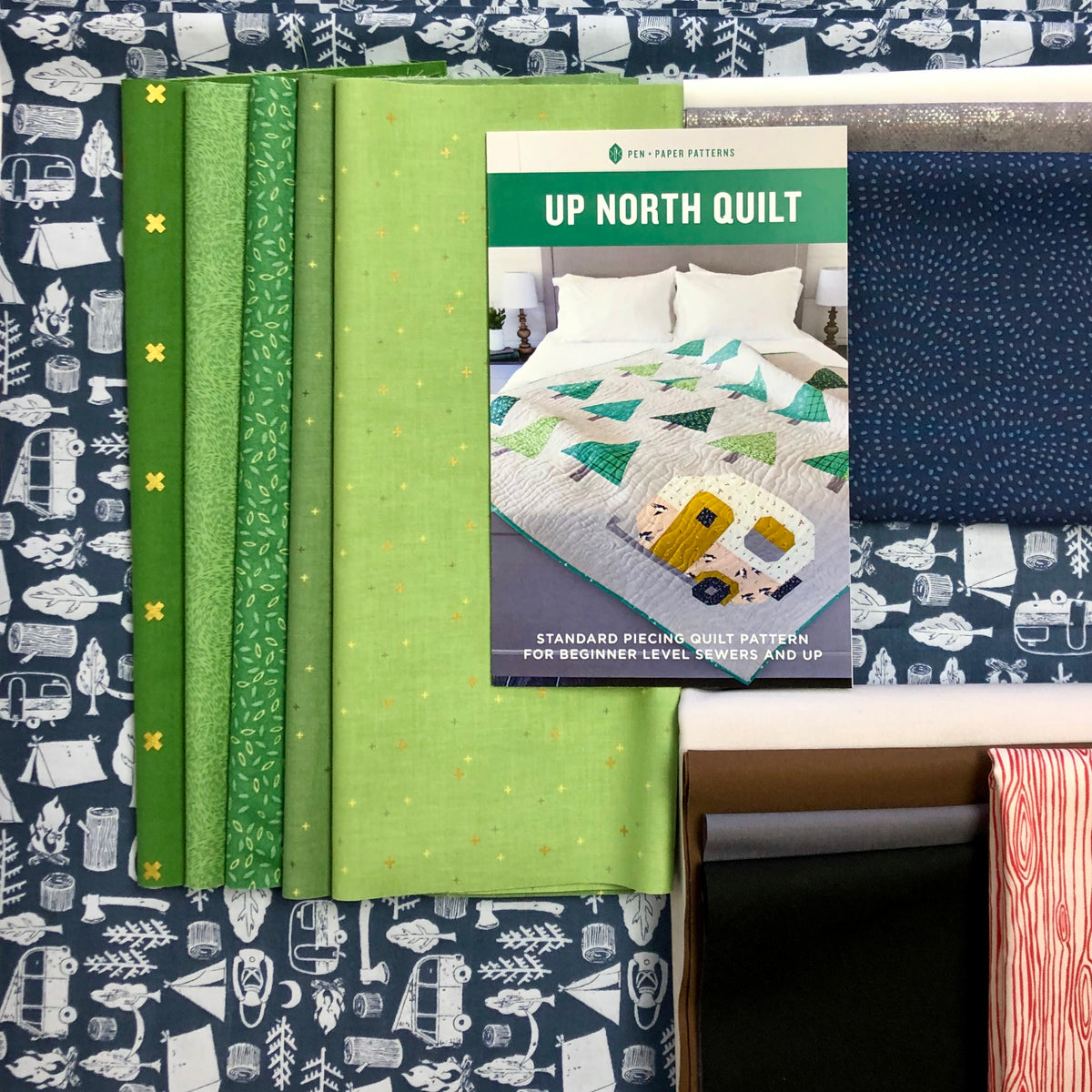 Up North Quilt Kit - Blue Campground – Needle Crafts + Studio